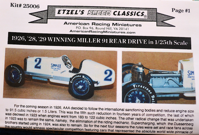 The Miller 91 - The Unofficial Airfix Modellers' Forum